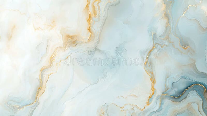 Light Blue and Gold Marble Texture Creating a Luxurious Design, Ideal ...