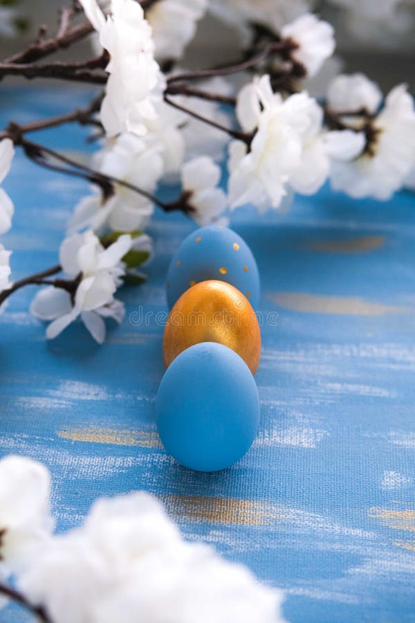 Blue easter eggs stock image. Image of highend, easter - 177155703