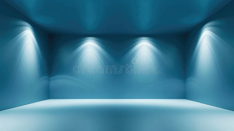 Light Blue Gradient Spotlight Backdrop in a Blue Room Studio, Ideal for ...