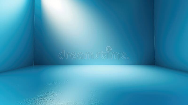 Light Blue Gradient Spotlight Backdrop in a Blue Room Studio, Ideal for ...