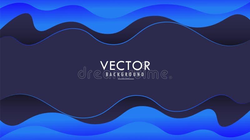 Light Blue Gradient Wavy, Wave, Fluid, Liquid, Papercut Abstract Modern ...