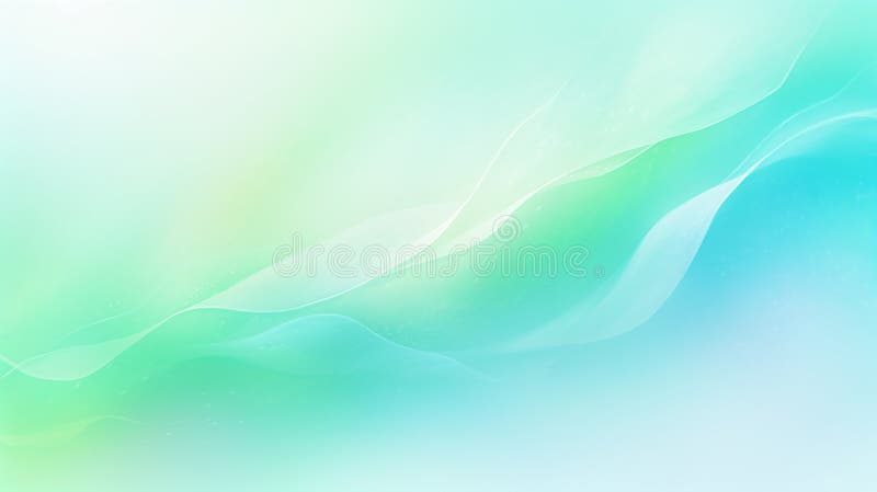 Light Blue, Green Background. 3d Ecological Concept. Stock Illustration ...