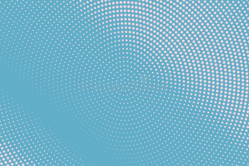 Blue Halftone Panel. Digital Gradient with Dots. Abstract Futuristic ...