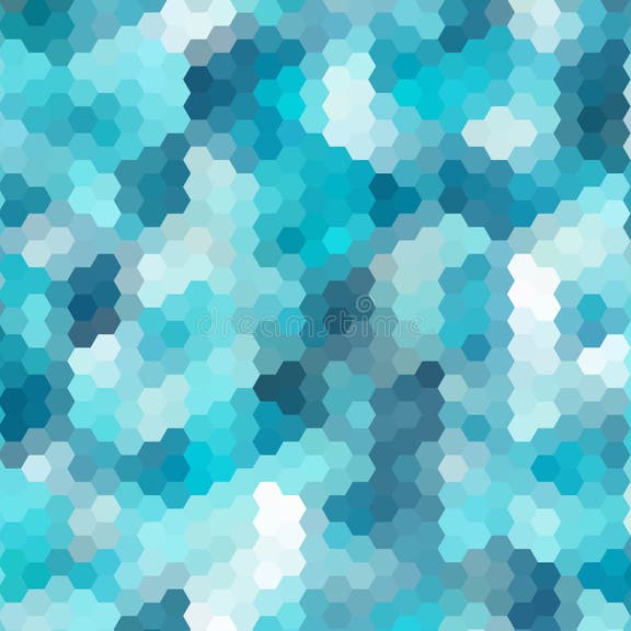 Light Blue Hexagonal Design. Abstract Vector Illustration. Polygonal ...