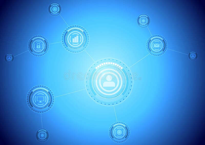 Light Blue Hi-tech Communication Vector Background Stock Vector ...