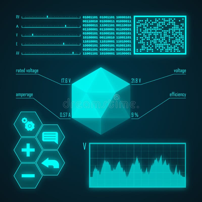 Infographics with Settings Menu Stock Illustration - Illustration of ...