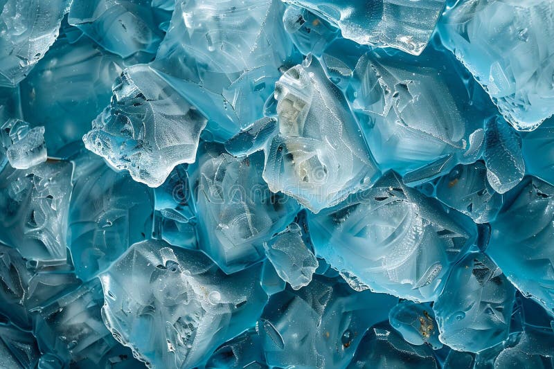 Light Blue Ice Texture, Closeup, Top View, High Resolution Photography ...