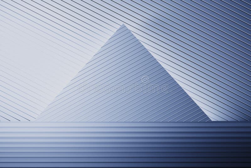 Light Blue Illustration with Pyramid Trinagle Geometric Shape Stock ...