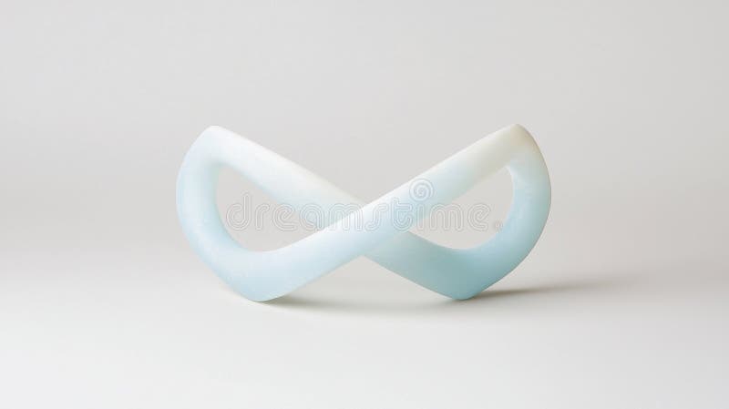 A Light Blue Infinity Symbol. Stock Illustration - Illustration of ...
