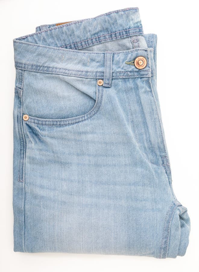 2 Jeans in Light Blue and Dark Blue Colors. Stock Photo - Image of ...