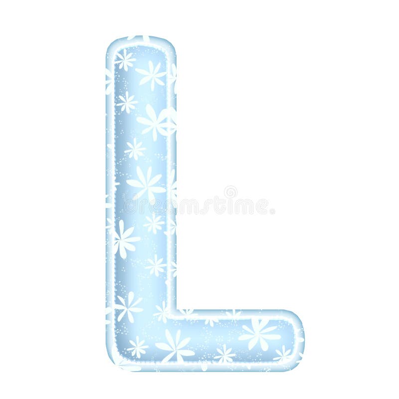 Bold Cute Soft Colored Fonts Letter L Stock Photo - Illustration of ...