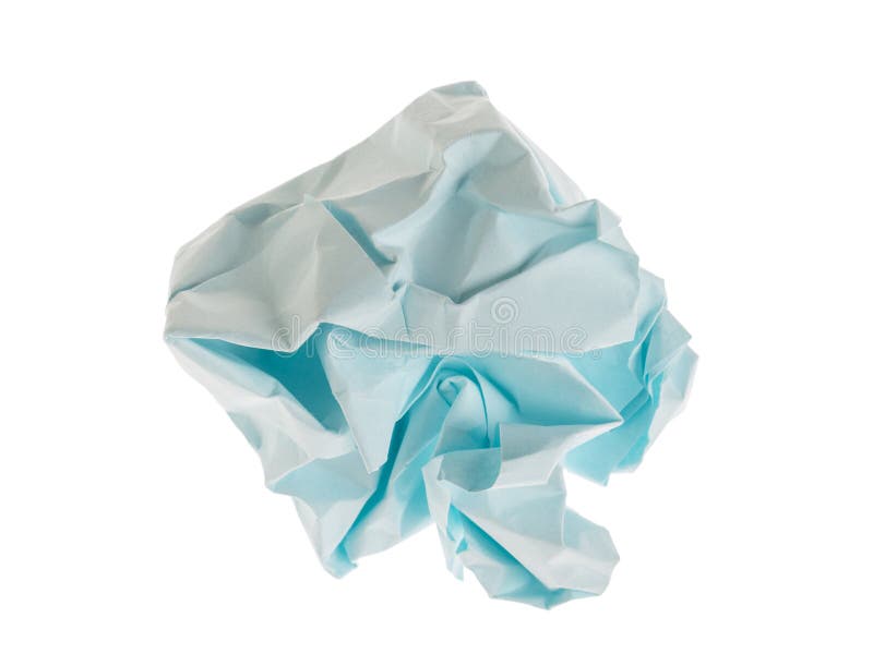 Light blue lump paper stock photo. Image of rubbish, color - 89935944