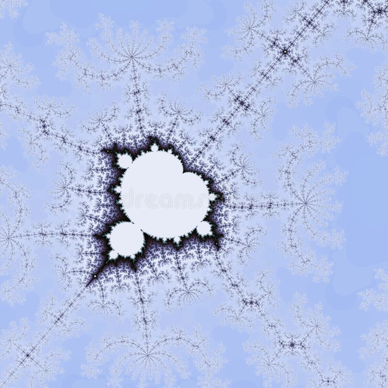 Light Blue Mandelbrot Fractal Formula Stock Illustration - Illustration ...