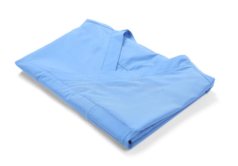 Light Blue Medical Uniform Isolated on White Stock Image - Image of ...