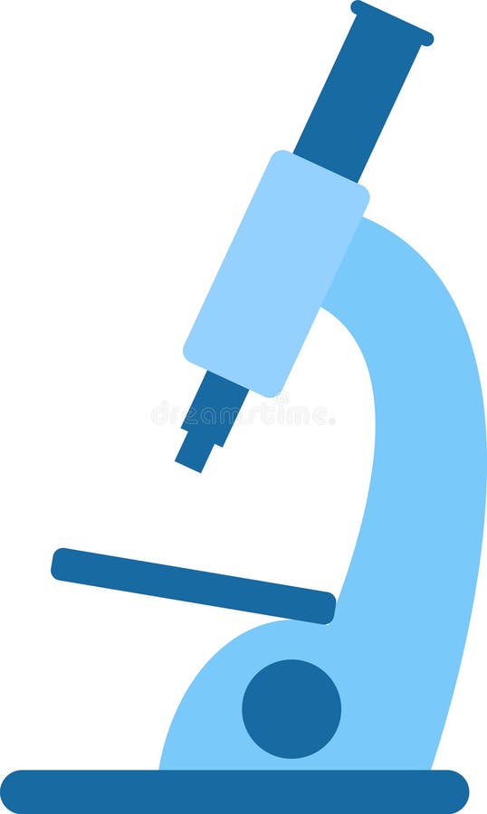 Light Blue Microscope Standing on a Table, Ready for Scientific ...