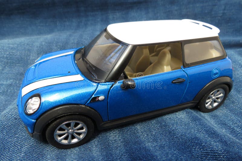 Light Blue Mini Cooper Car 2013 Version Editorial Image - Image of ...