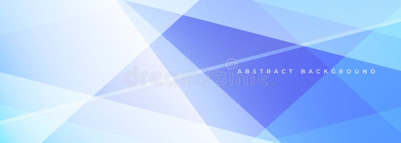 Light Blue Modern Abstract Banner with Geometric Shapes. Soft Blue Wide ...