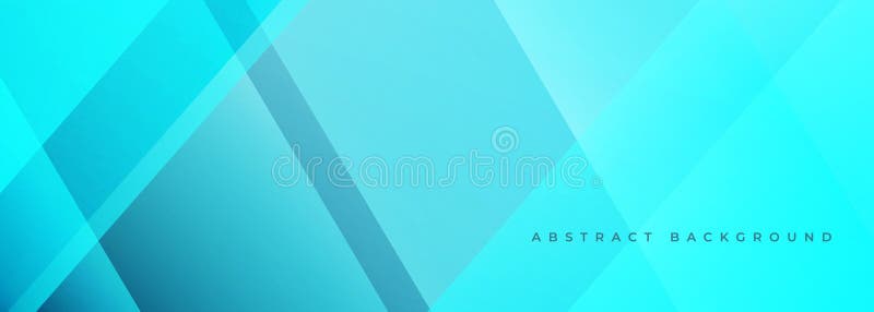 Light Blue Modern Abstract Wide Banner Background with Geometric Shapes ...