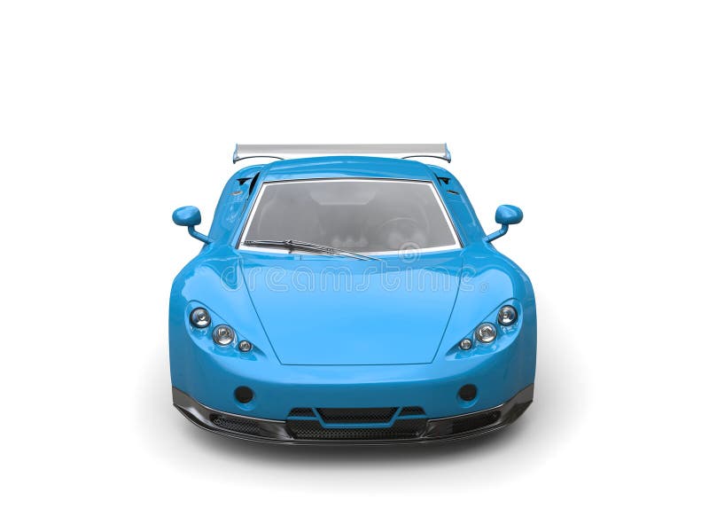 Light Blue Modern Luxury Fast Super Car Stock Illustration ...