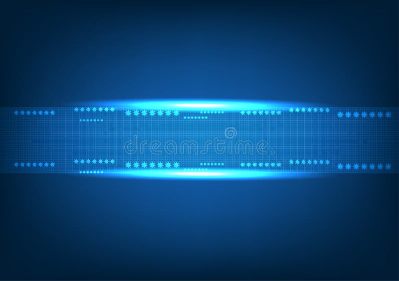 Light Blue Neon Digital Effect Background Stock Illustration ...
