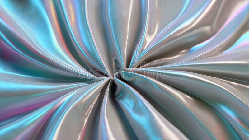 Light Blue Neon Slow Motion Soft Satin Wave, Light Effect, White ...