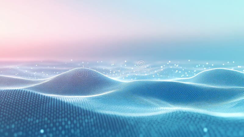 Light Blue Neutral Abstract Background with Digital Technology and ...