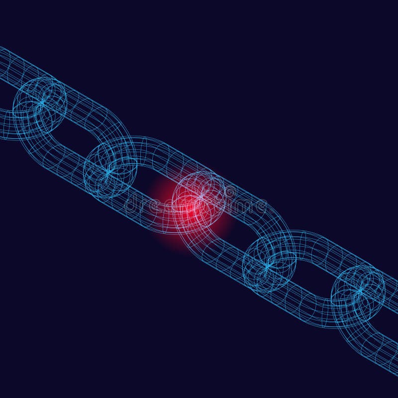 Weak chain background stock vector. Illustration of finance - 119722260