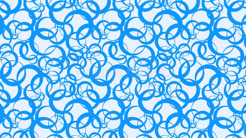 Light Blue Overlapping Circles Pattern Background Illustration Stock ...