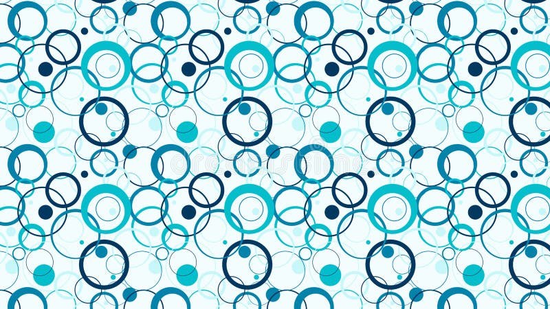 Light Blue Overlapping Circles Pattern Vector Graphic Stock Vector ...