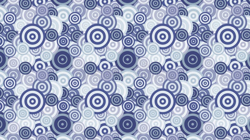 Blue Overlapping Concentric Circles Pattern Stock Vector - Illustration ...