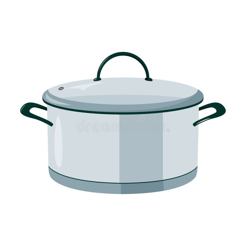 Light Blue Pan Illustration Isolated on White Background. Realistic ...