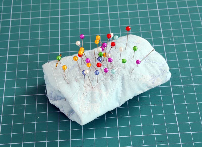Light blue pin cushion stock photo. Image of fashion - 17638298