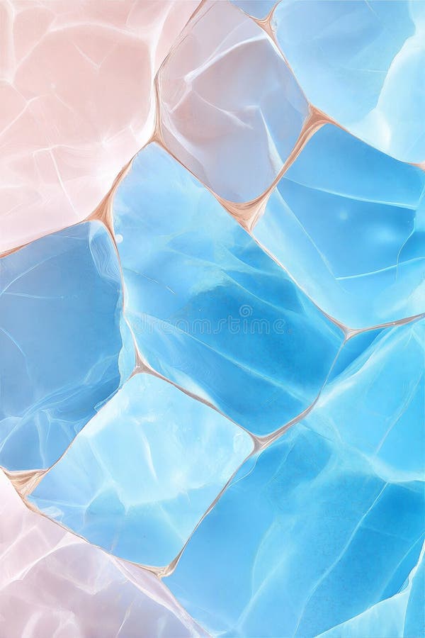 Light Blue and Pink Alcohol Ink Abstract Background with Soft Crystal ...