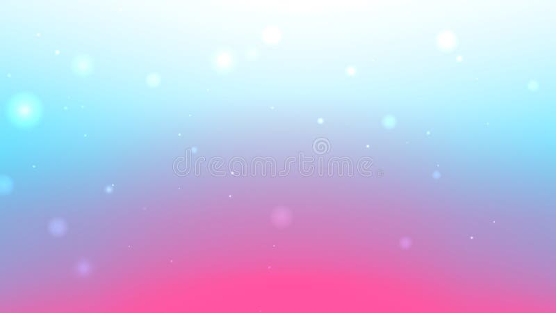 Light Blue and Pink Gradient Background with Soft Bokeh Particles Stock ...