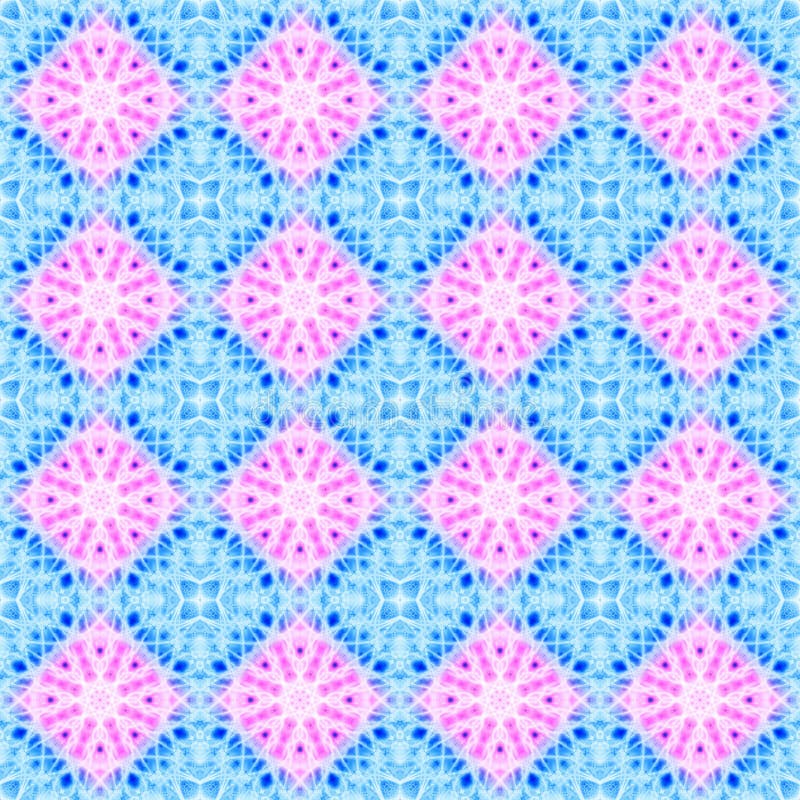Light Blue and Pink Winter Pattern Stock Illustration - Illustration of ...