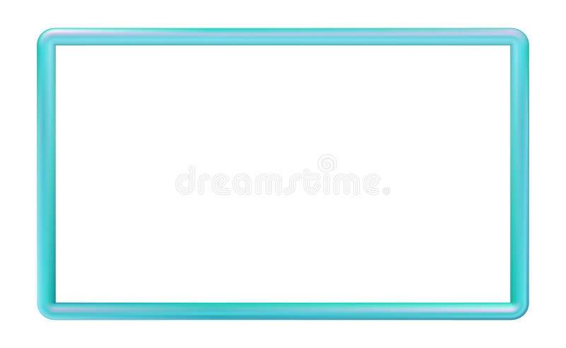Light Blue Plastic Frame, Volumetric. Multi-colored Edging for Photos ...