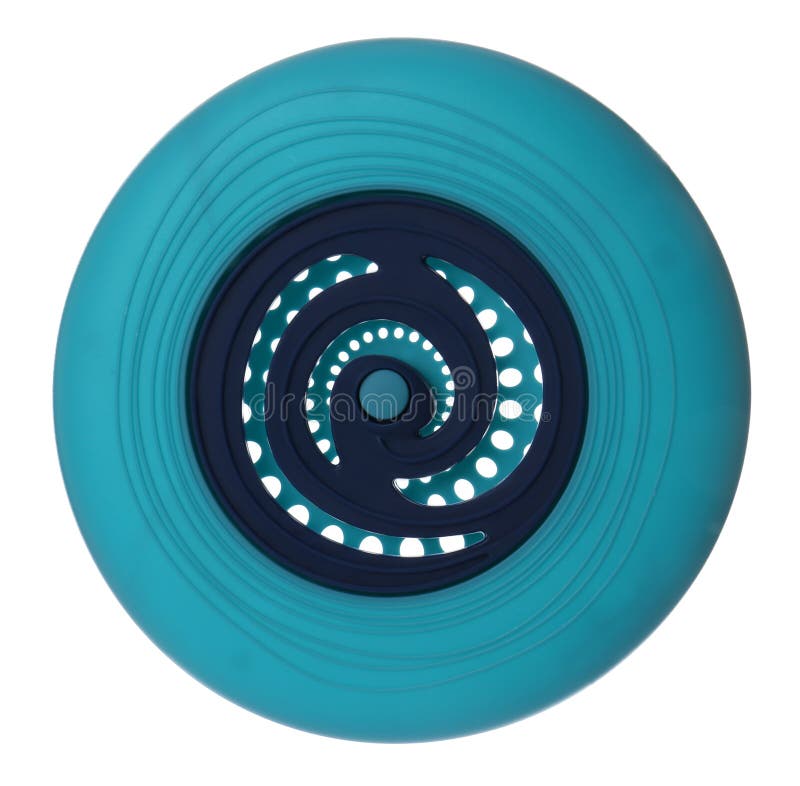 Light Blue Plastic Frisbee Disk Isolated on White Stock Photo - Image ...