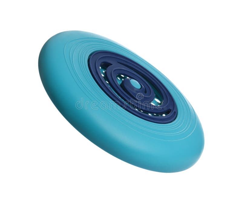 Light Blue Plastic Frisbee Disk Isolated on White Stock Photo - Image ...