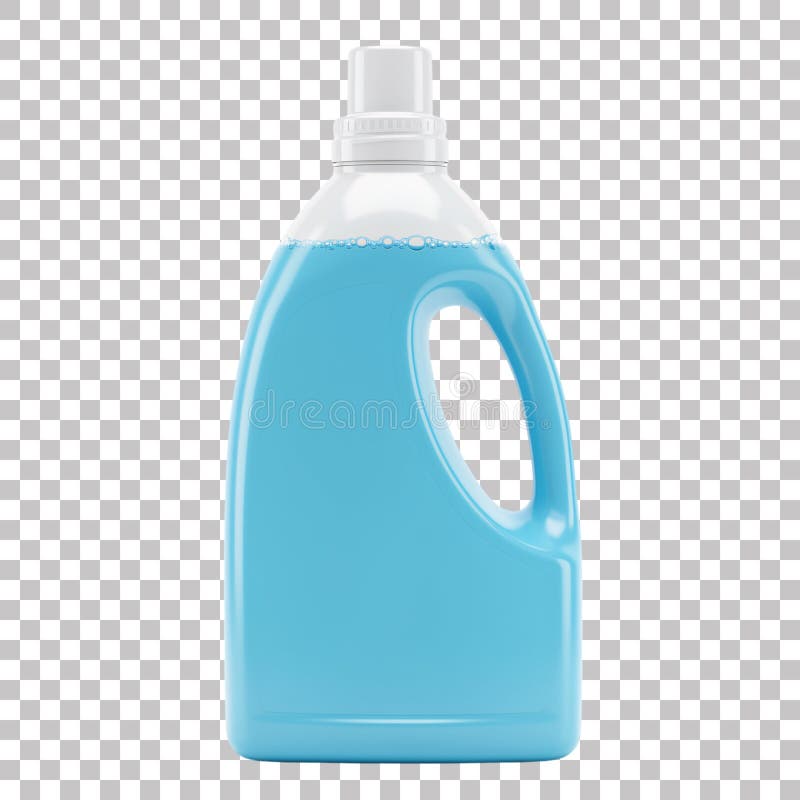 Light Blue Plastic Laundry Detergent Bottle Ready for Use Stock ...