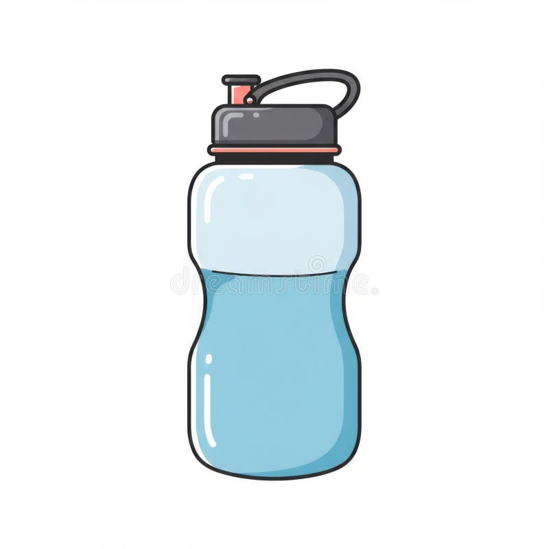 Light Blue Plastic Water Bottle Pixel Art Illustration Stock ...
