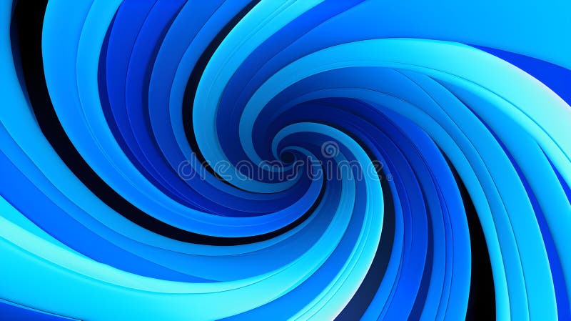 Light Blue Psychedelic Spiral Pattern. Hypnotic Abstract Background ...