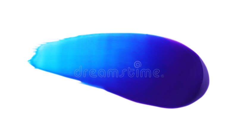 Light Blue and Purple Paint Sample on White Background, Top View Stock ...