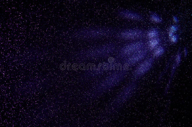 Light Blue Rays of Light on a Dark Purple Finely Grained Background ...