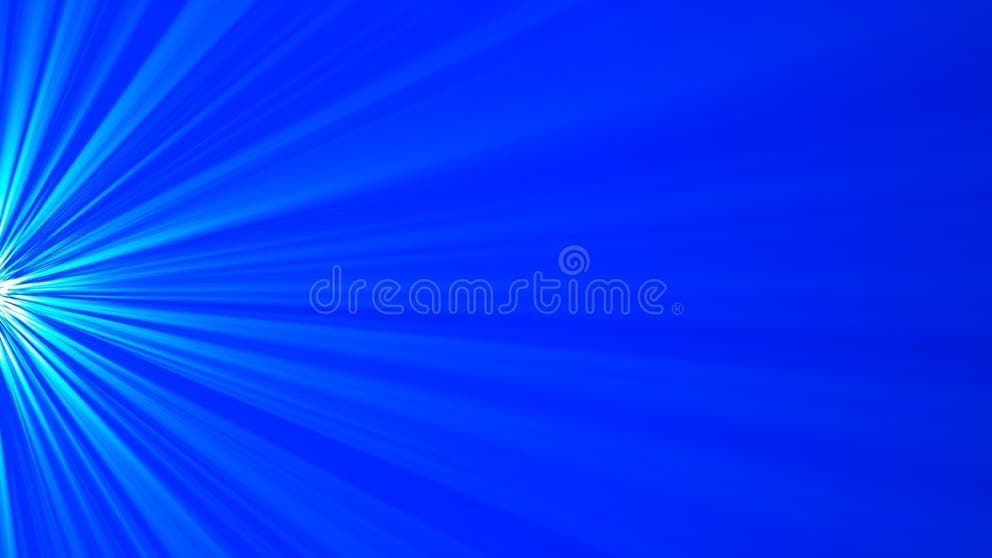 Light Blue Rays of Light Isolated on Blue Background. Blue Spotlight on ...