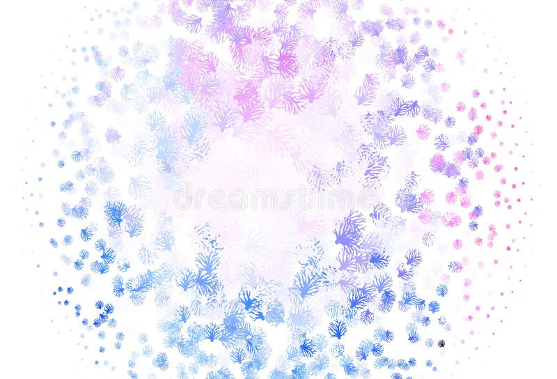 Light Blue, Red Vector Elegant Background with Leaves Stock Vector ...