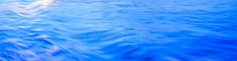 Light Blue Reflection on River Wave Ripples Surface. Abstract ...