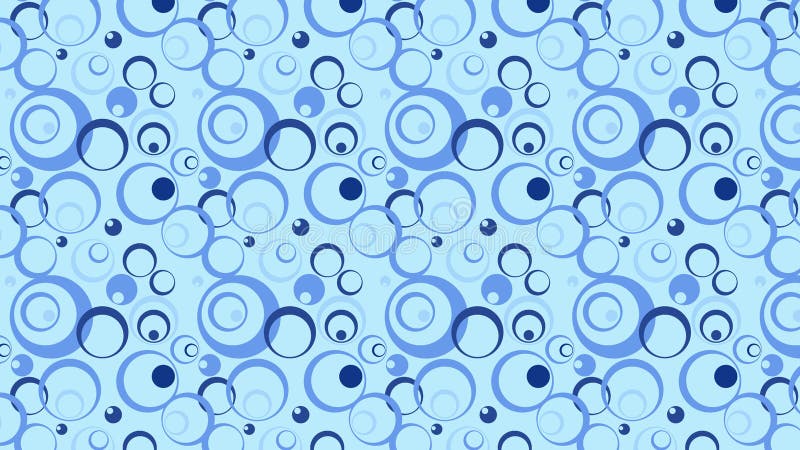 Light Blue Retro Circles Pattern Background Graphic Stock Vector ...