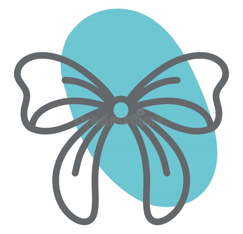 Light blue ribbon, icon stock vector. Illustration of icon - 260369828