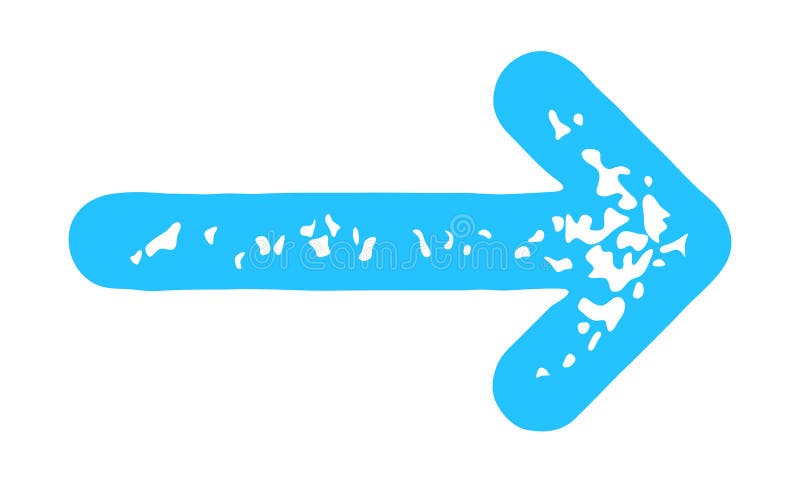 Light Blue Right Arrow Vector Icon Stock Vector - Illustration of ...