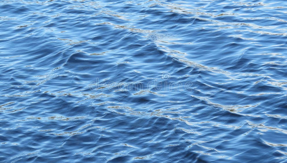 Light Blue River Water Surface with Ripples Stock Photo - Image of ...